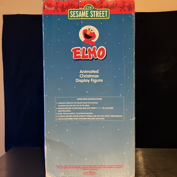 Sesame Street | Holiday | Sesame Street Elmo Animated Christmas Display ...